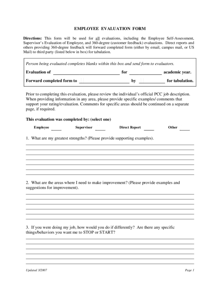 2022 Employee Evaluation Form Fillable Printable PDF Forms Handypdf ... 2022 Employee Evaluation Form Fillable Printable PDF Forms Handypdf ...